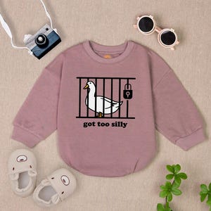 Silly Goose Bubble Romper, Got Too Silly Baby Clothes, Funny Goose Baby ...