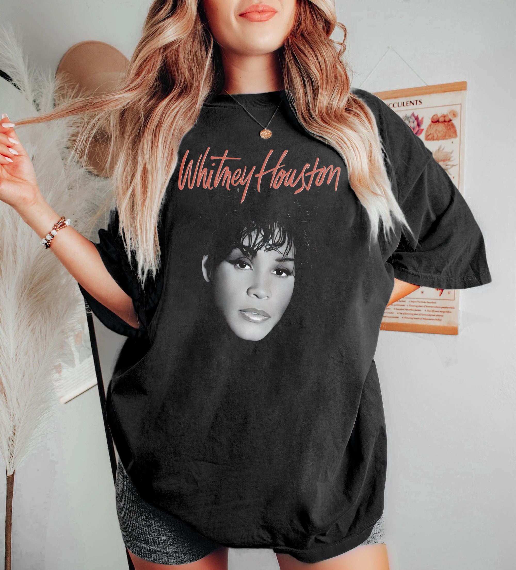 Whitney Houston Shirt , Whitney Vintage Tshirt , Retro Whitney Shirt, 90s Whitney , Whitney ...