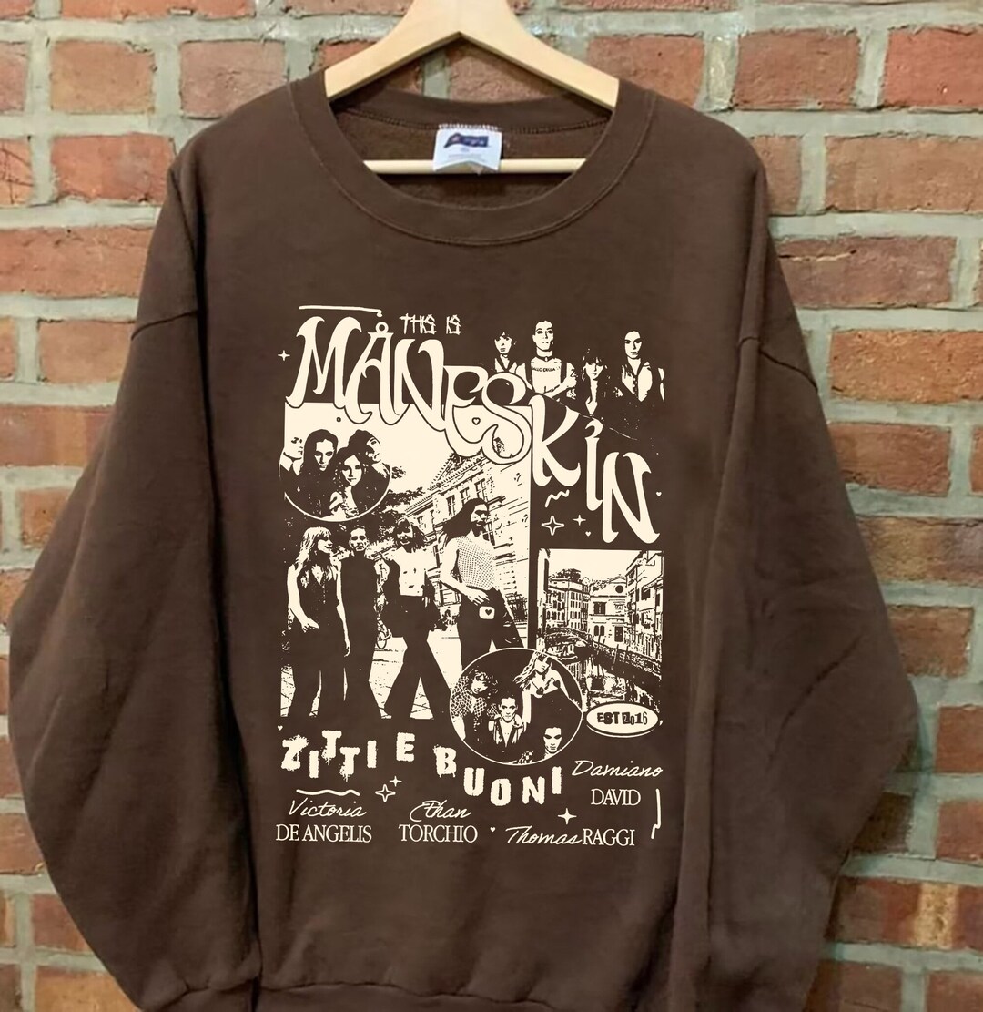 Maneskin T-shirt, Sweatshirt , Måneskin Rock Band T-shirt , Måneskin Concert, Måneskin Tour 2023 ...