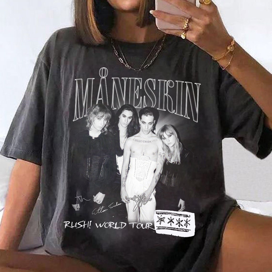 Comfort Color Maneskin Tour T-shirt Måneskin Rock Band - Etsy