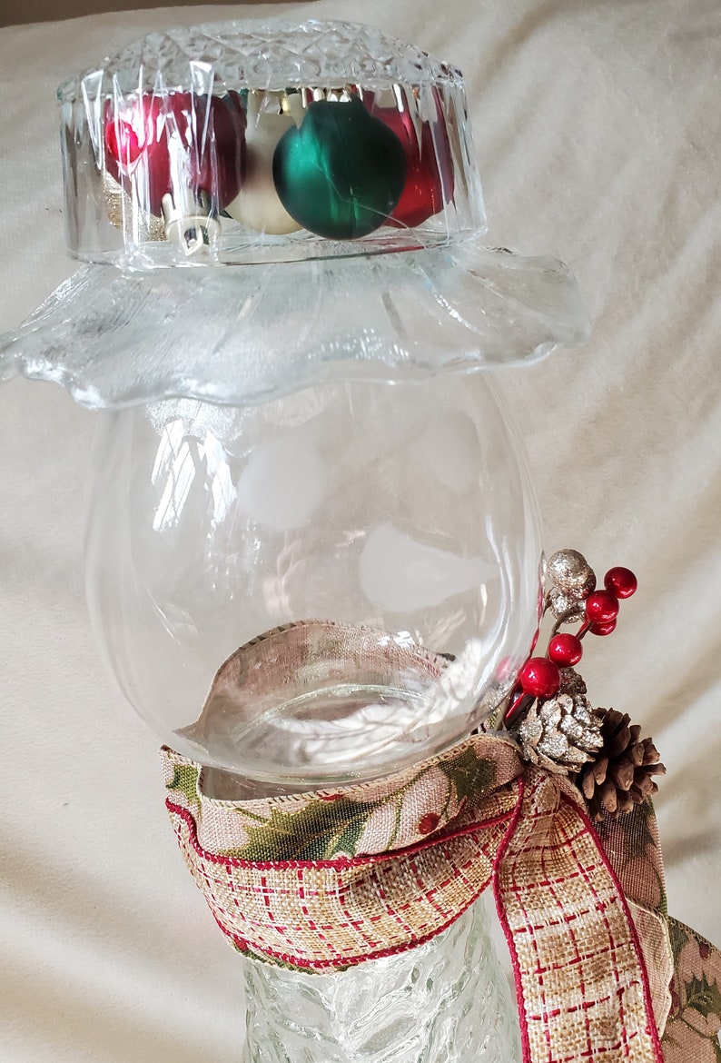 Handmade Glass Snowman - Etsy