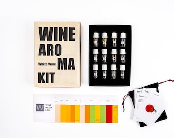 White Wine Aroma Kit 12 Aromas incl. Wine Aroma Wheel - Etsy