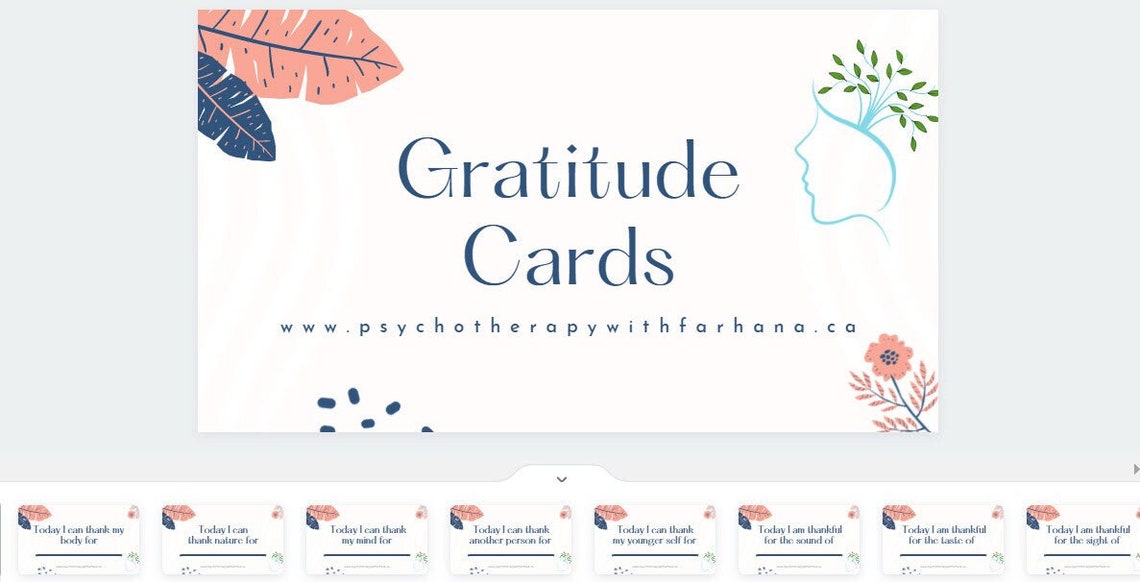 Gratitude Cards Printable - Etsy