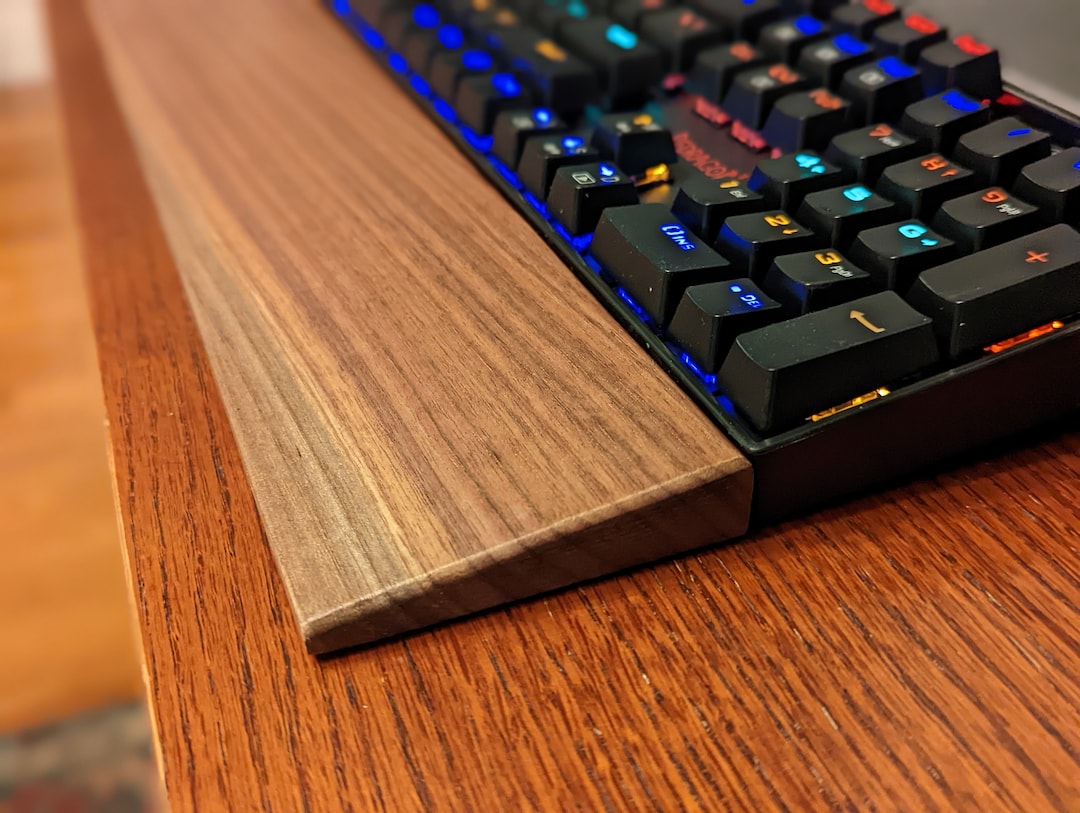 Wood Keyboard Wrist Rest - Mechanical Keyboard Wrist Support - Custom ...