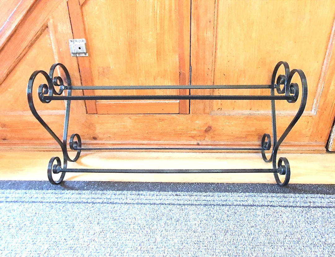 Wrought Iron Shoe Rack. Heart-shaped. Handmade and Crafted in the UK ...