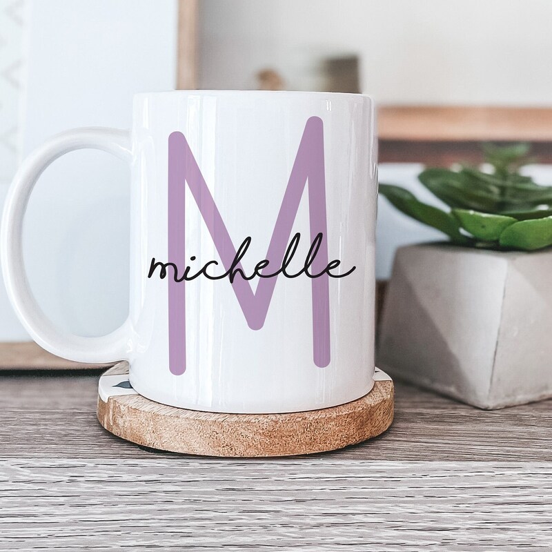 Initial Mugs - Etsy