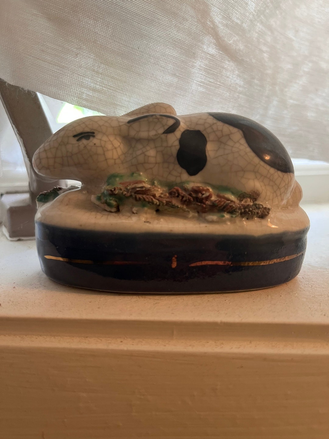 Charming 19th Century Staffordshire Rabbit. Collectible Staffordshire ...