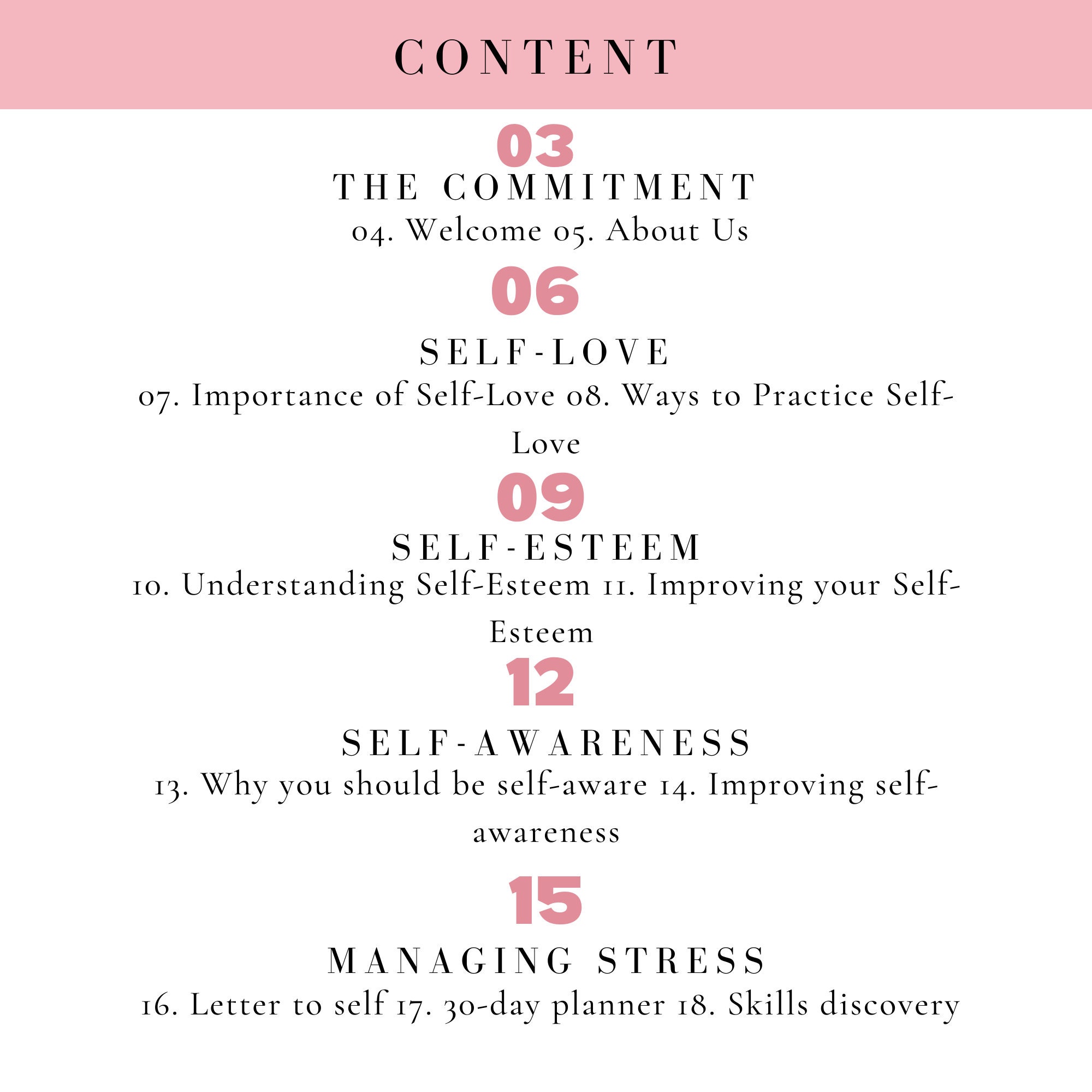 Self Love Journey: 30 Days to Self Love E-book & Planner - Etsy