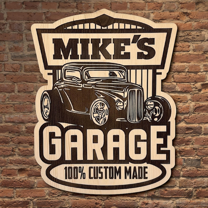 Wood Garage Sign - Etsy
