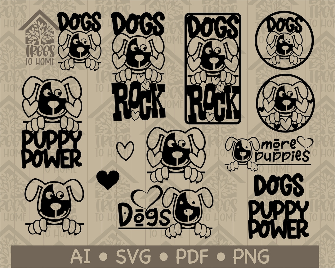 Cute Puppy and Dog Designs - Dog and Puppy Laser Engraving and Cutting ...