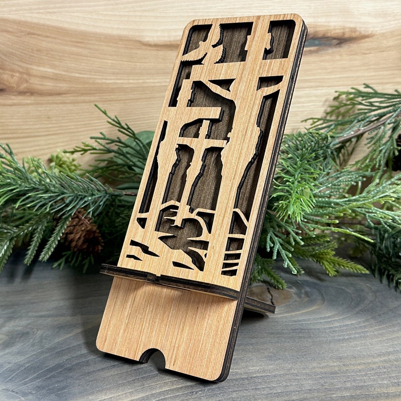 Laser Cut Wood Phone Stand and Decor - Jesus on the Cross - Good Friday ...