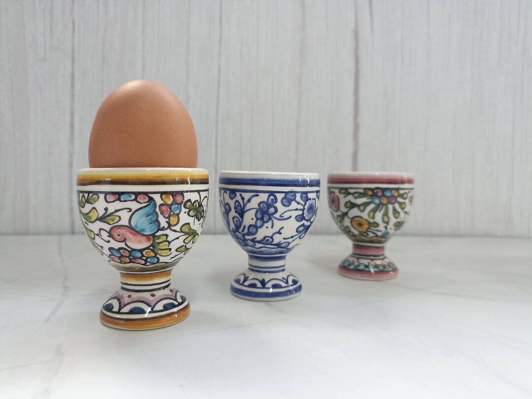 Hand-painted Egg Cup/ Egg Container/ Ceramic Decoration/ Utility ...