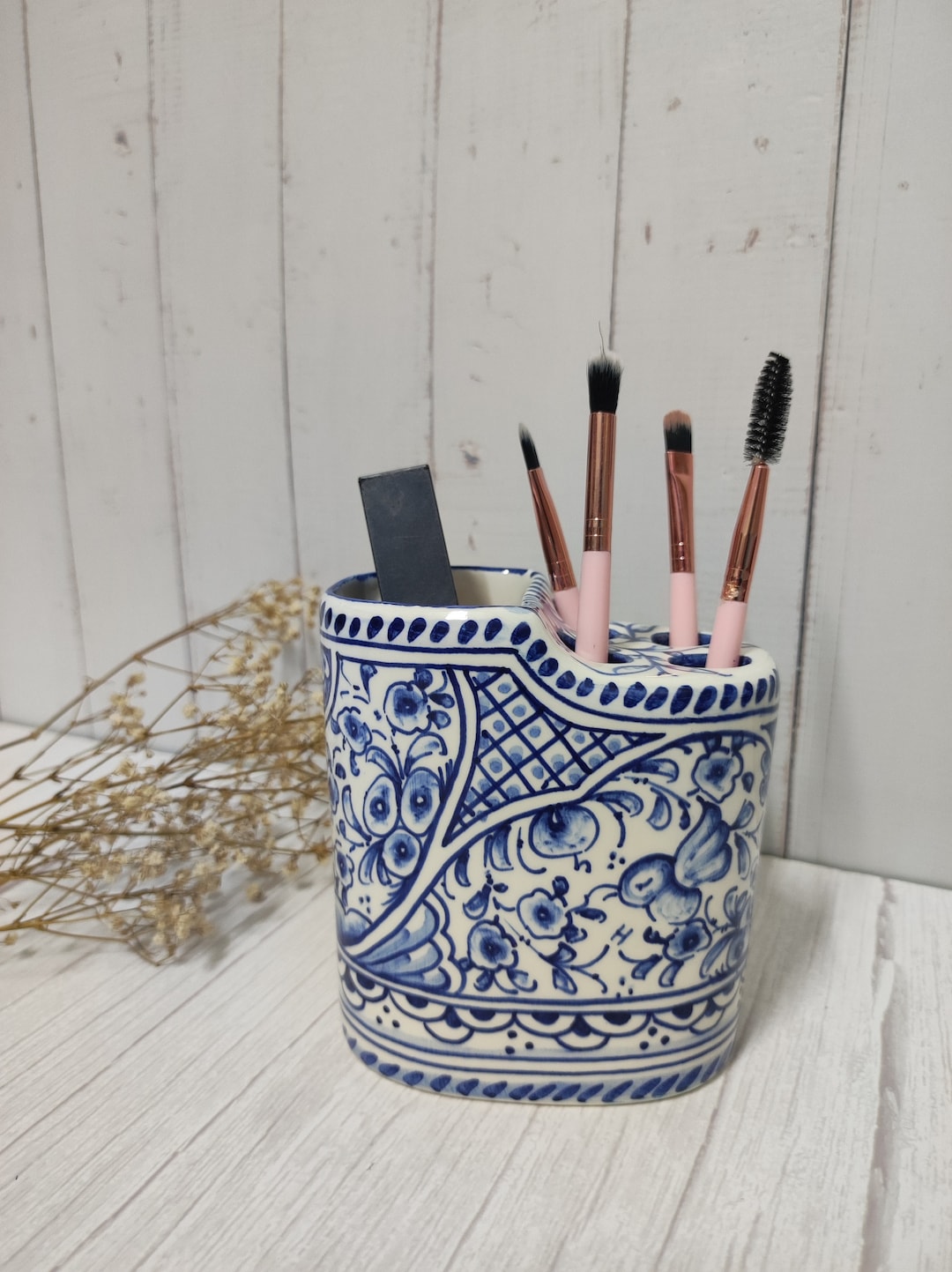 Toothbrush and Toothpaste Cup/ Toothbrush Holder/ Makeup Brush Cup ...