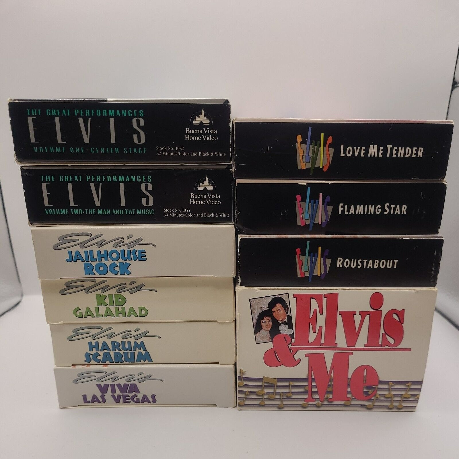 Elvis Presley - VHS Lot of 12 - Excellent - Concert Footage - Movies ...