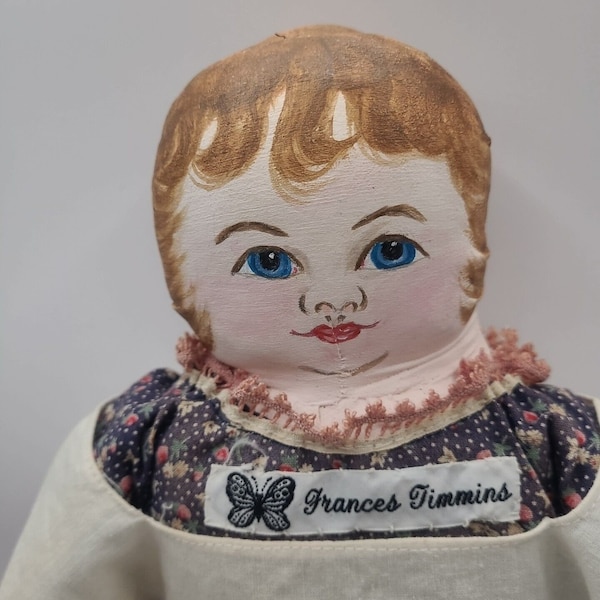 Antique Oil Cloth Doll - Etsy