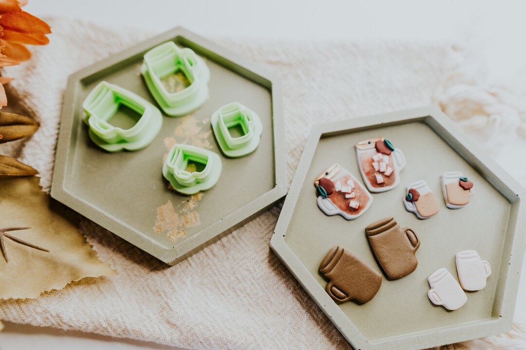 Mason Jar Cup Polymer Clay Cutter Mason Jar Glass Cup Cutters Rustic ...