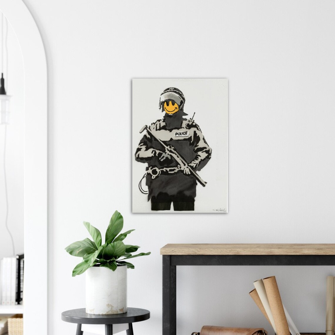 Banksy 'riot Cop' 2002. Classic Matte Paper Poster. | Etsy