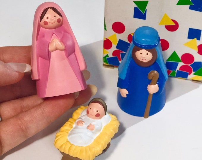AVON My First Christmas Story Nativity Collection Set of Holy Family ...