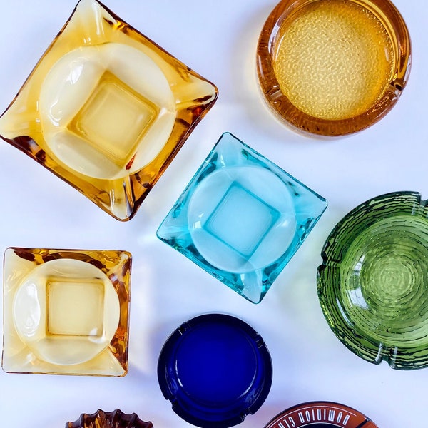 Glass Ashtray - Etsy