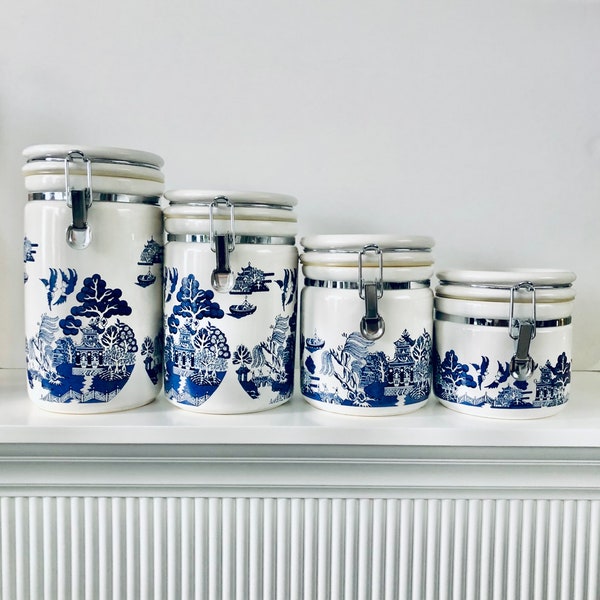 Blue Canister - Etsy