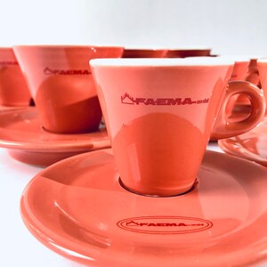 Espresso ACF Italy FAEMA Espresso Cup & Saucer Set, Rare Retro ...
