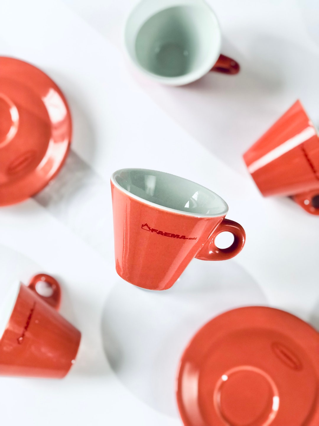 Espresso ACF Italy FAEMA Espresso Cup & Saucer Set, Rare Retro ...