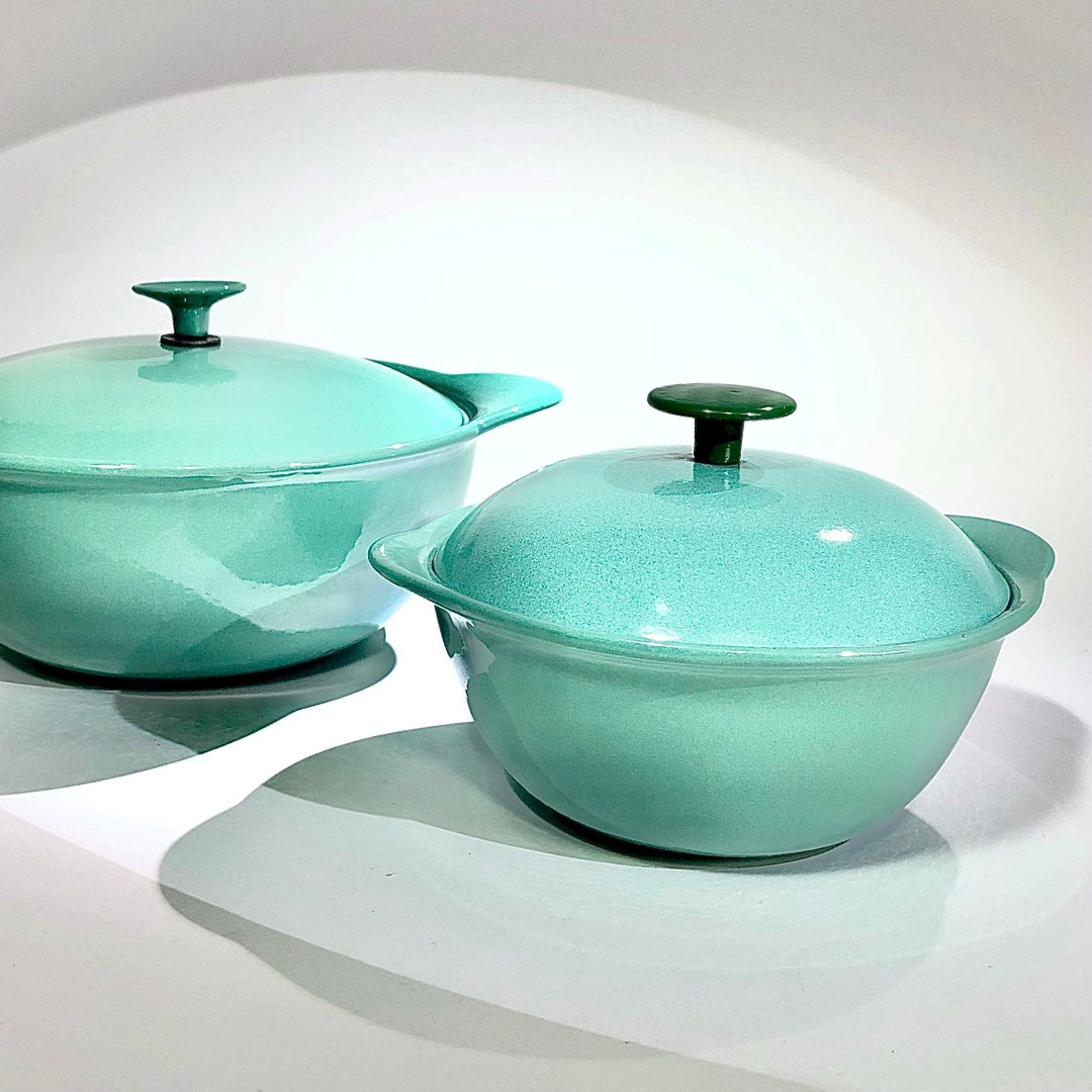 MCM Findlay 7” Enamel Cast Iron Casserole With Lid, 60s Mid Century ...