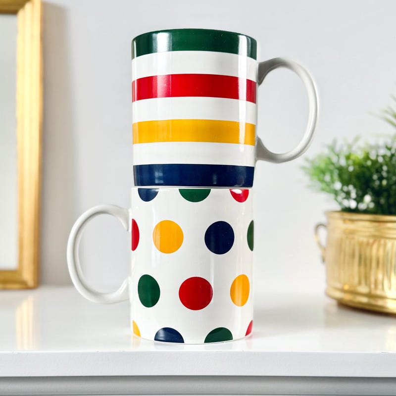 Striped Mugs - Etsy