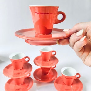 Espresso ACF Italy FAEMA Espresso Cup & Saucer Set, Rare Retro ...