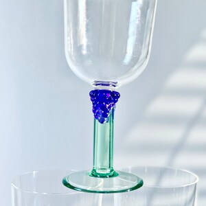 RARE 4 Precisioncraft Acrylic Vintage Wine Glass Cups Set Grapes Stem ...