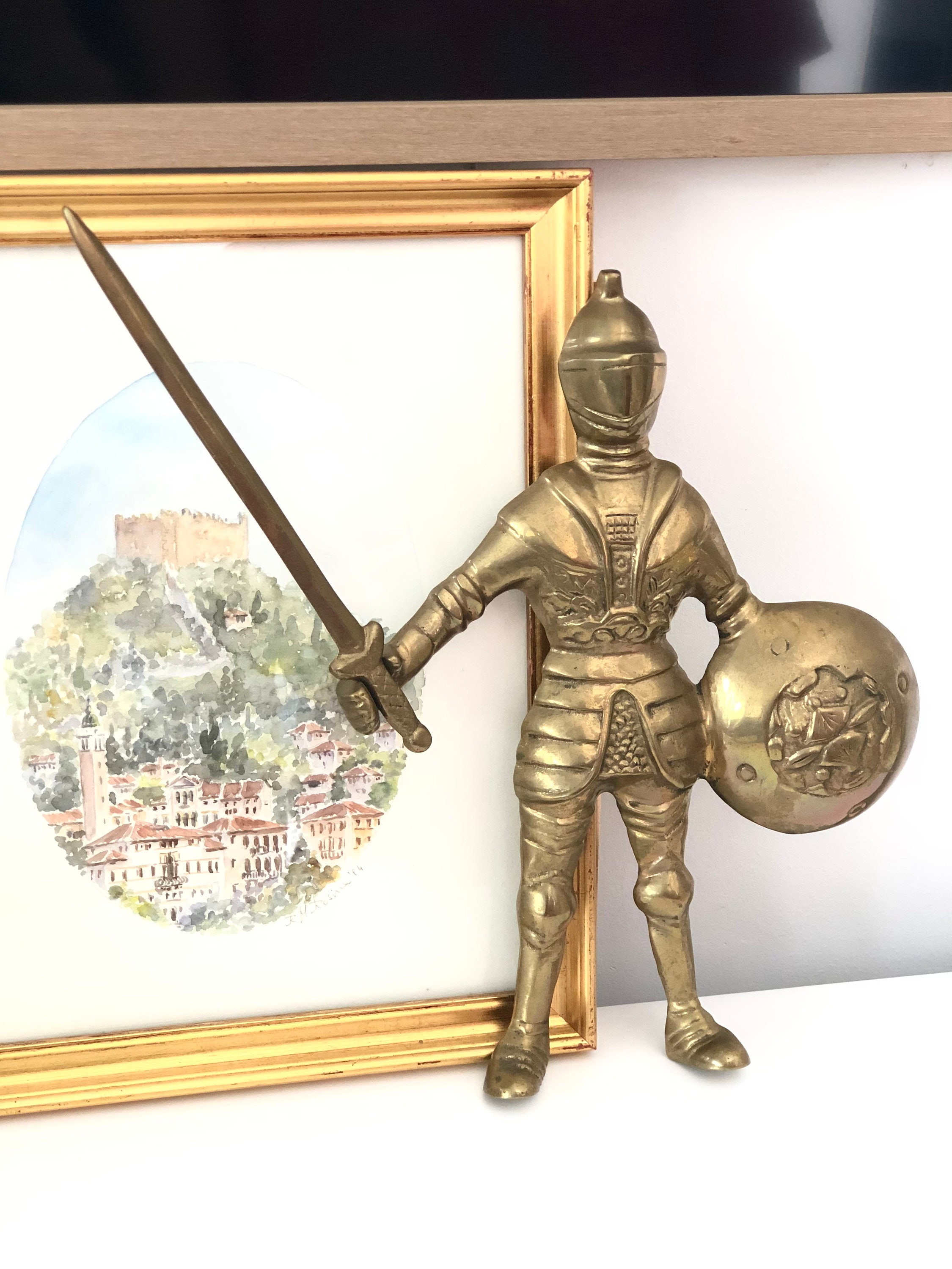 Steel Knight Metal Art Etsy