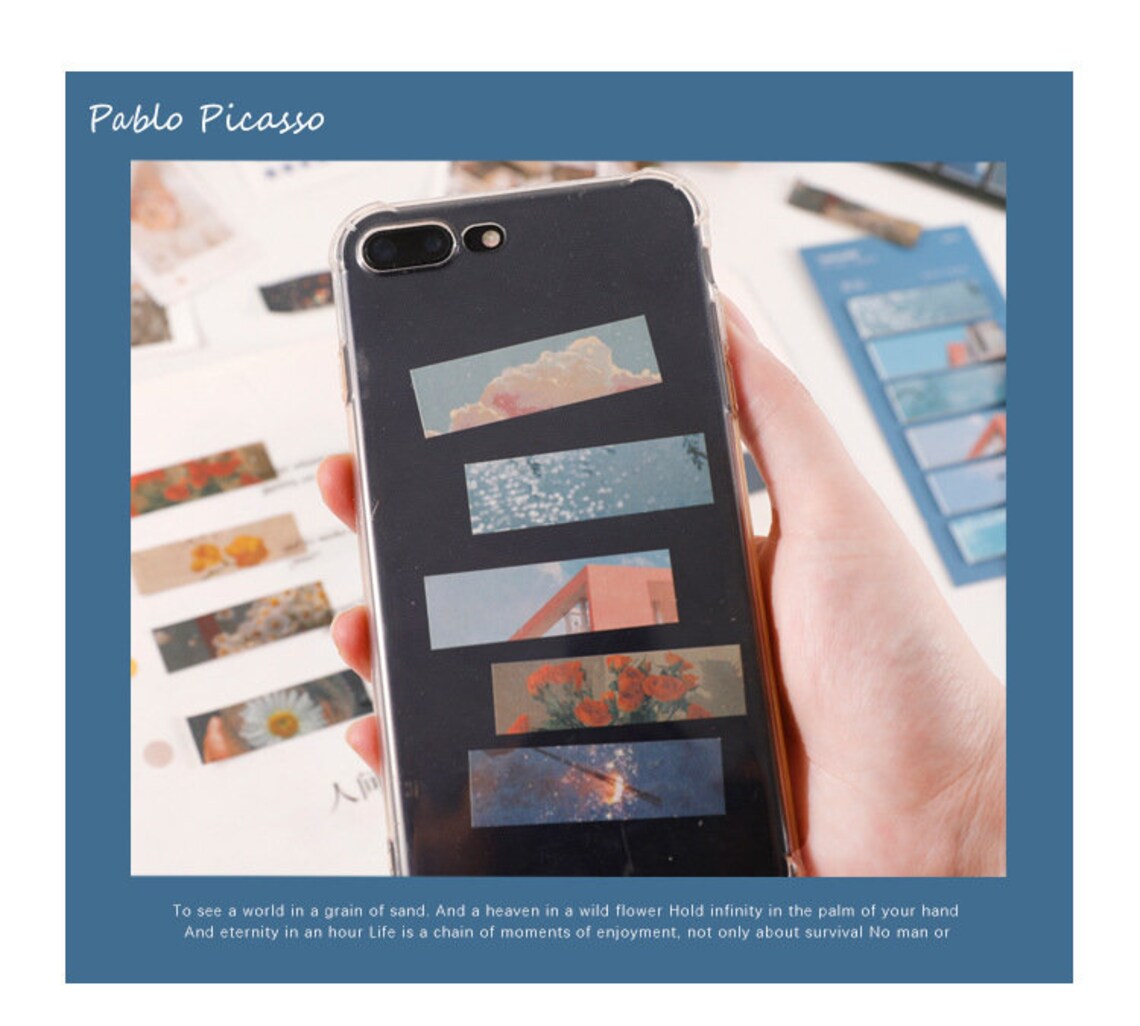 Beautiful Scenery Series Sticky Notes, Daisy Flower/ocean/fireworks ...