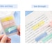 Set for 3 Pack Color Divider Note Sticker, Transparent Page Flags in ...
