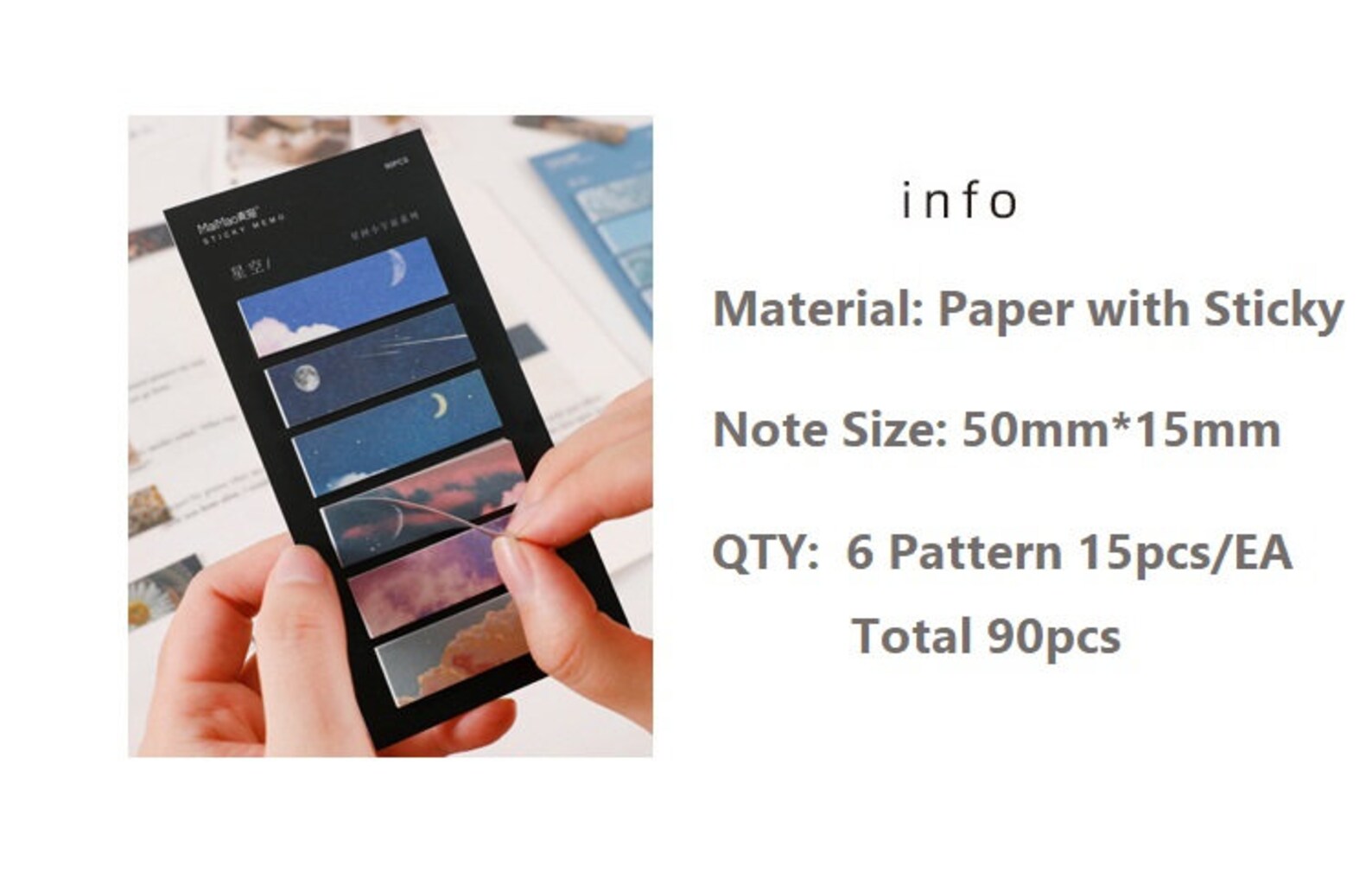 Beautiful Scenery Series Sticky Notes, Daisy Flower/ocean/fireworks ...