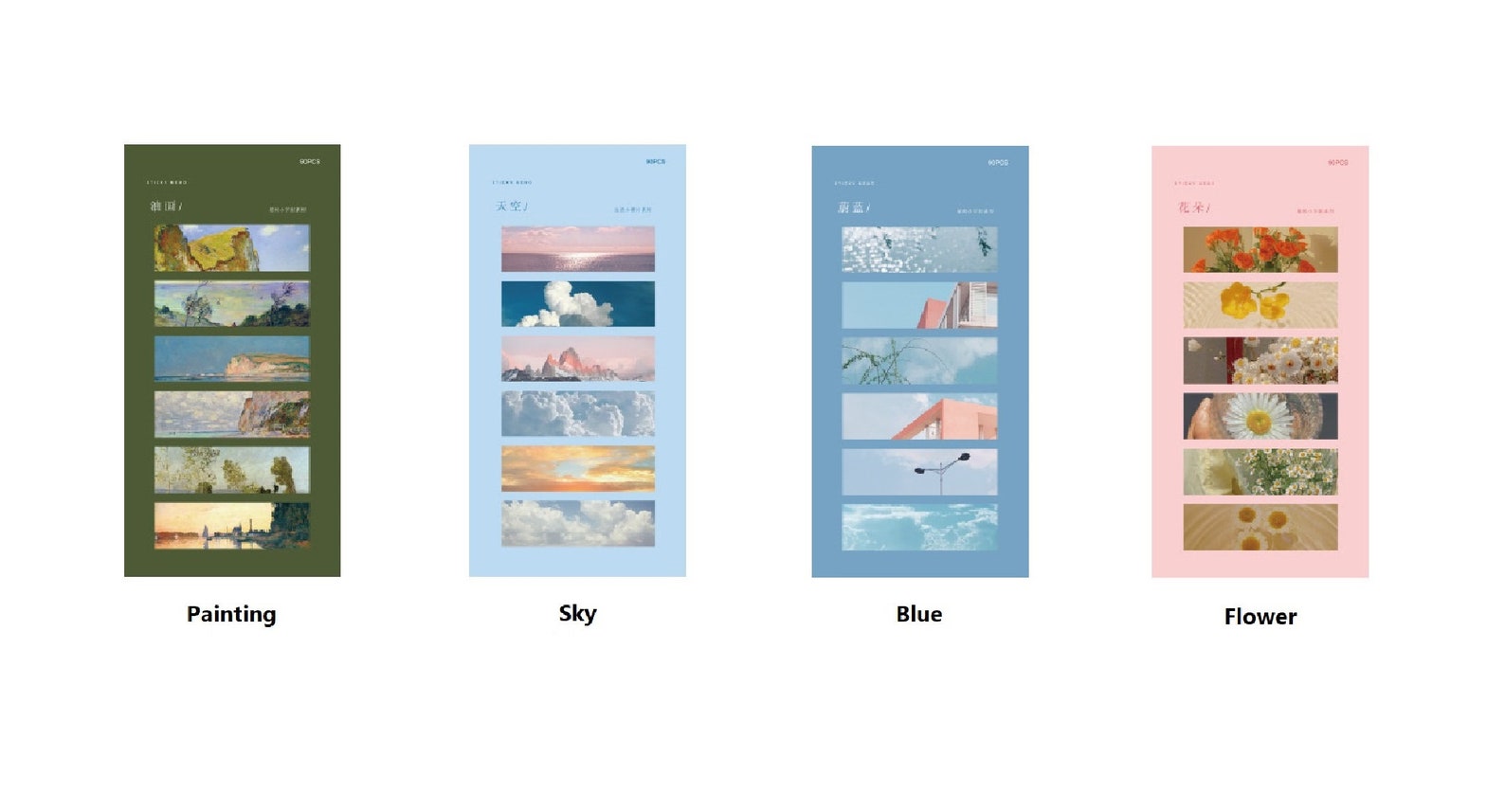 Beautiful Scenery Series Sticky Notes, Daisy Flower/ocean/fireworks ...