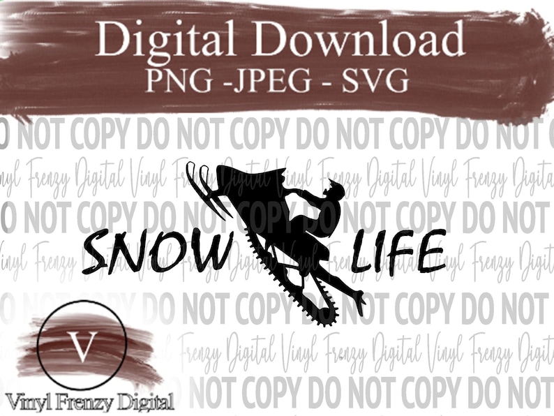 Snow Life Snowmobile Lover Png Svg Jpeg Digital Download Instant ...