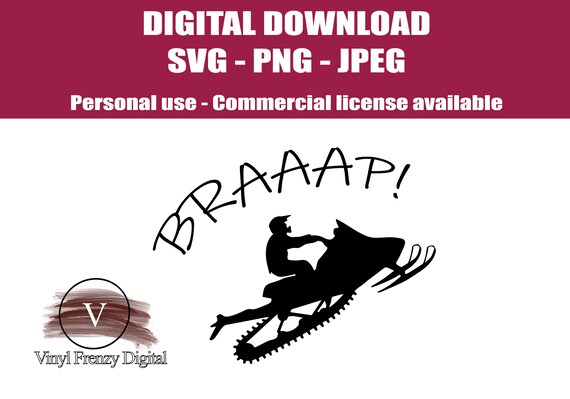 Braaap Snowmobile Digital Download Svg Png Sublimation File | Etsy