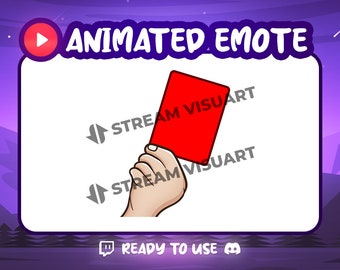 Red Card Emote - Etsy