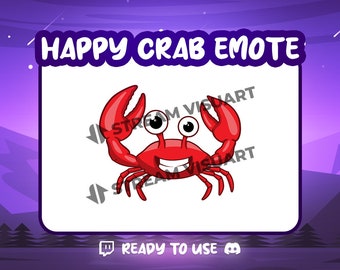 Crab Twitch Emote - Etsy