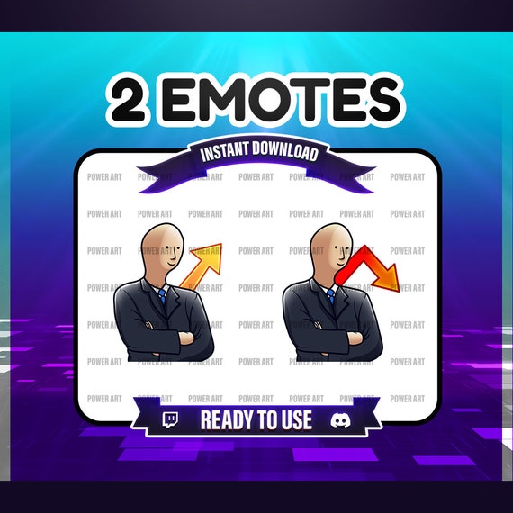 Stonks Emotes Pack of 2 Twitch Discord Youtube | Etsy Australia