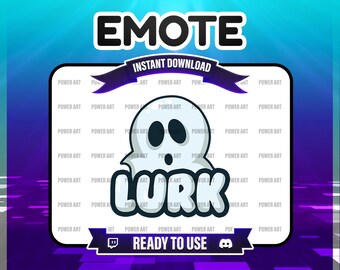 Lurk Twitch Emote | Etsy