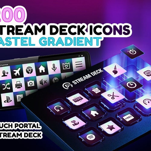 Liquid Stream Deck Icons 200 Twitch Streamers Purple Designs - Etsy