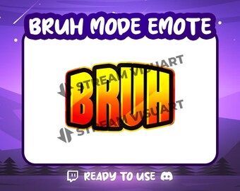 Twitch Emotes Bruh - Etsy