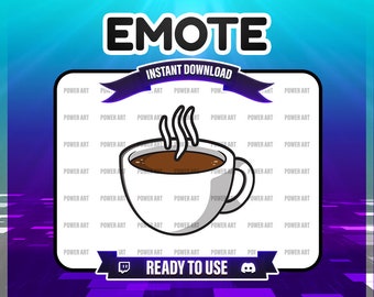 Twitch Coffee Emotes | Etsy