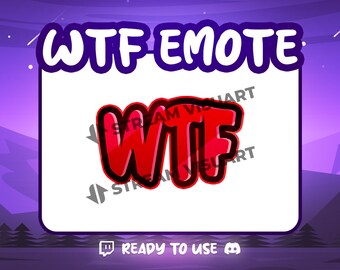 Twitch Wtf Emote - Etsy