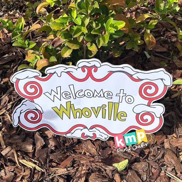 Whoville Sign - Etsy
