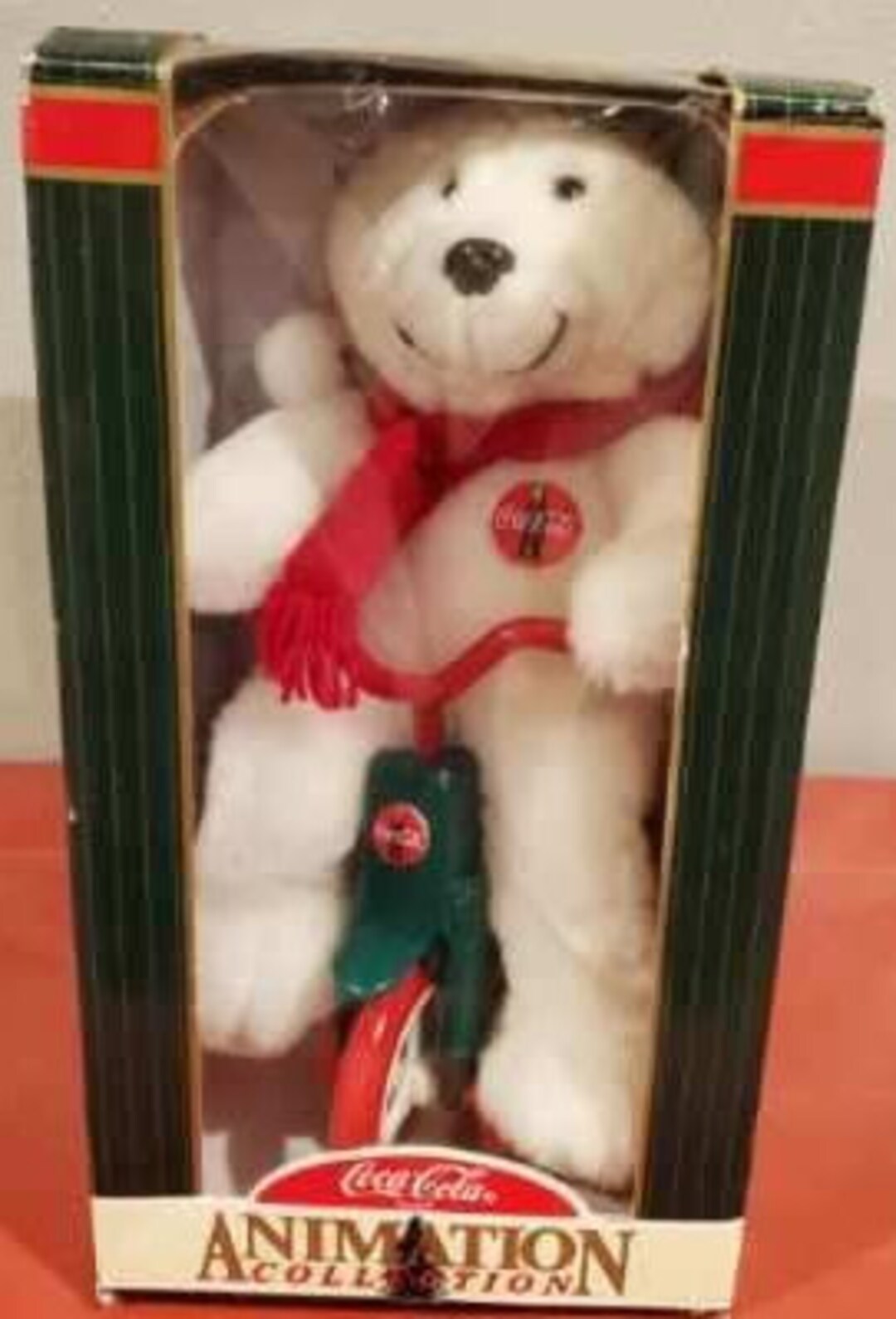 Coca Cola Animated Polar Bear Riding a Bike - Etsy