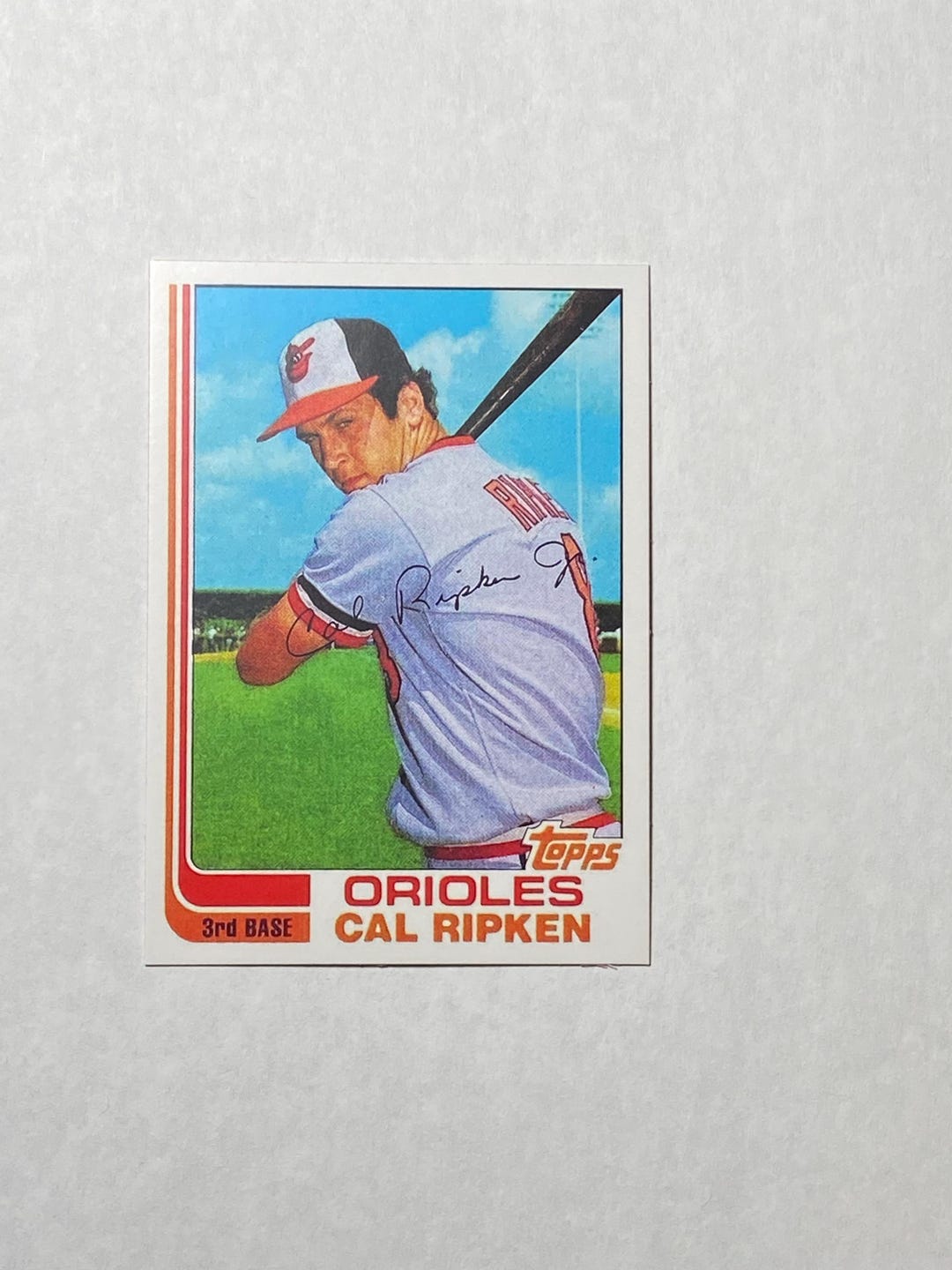 Cal Ripken Rookie Reprint Card - Etsy