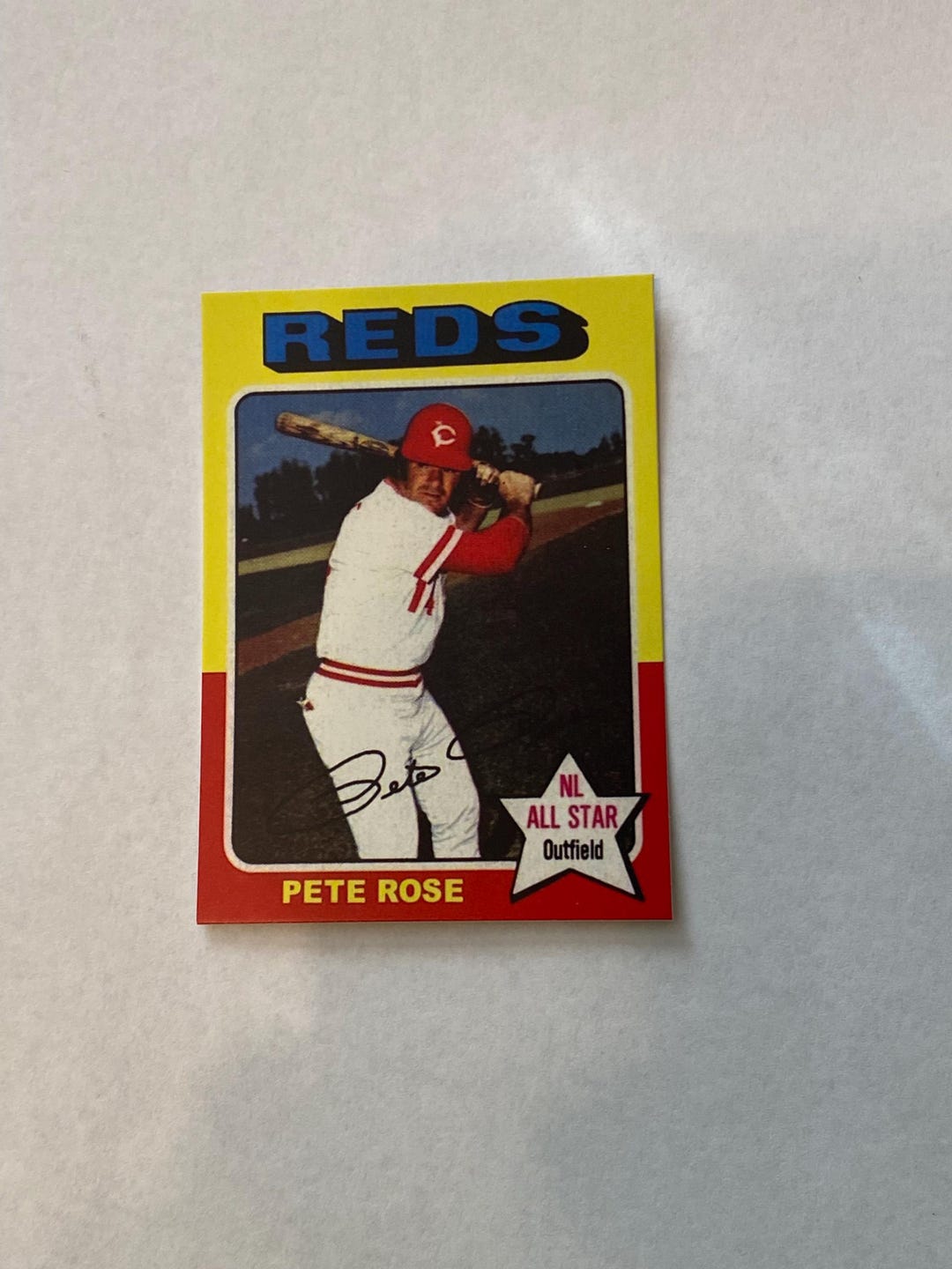 Pete Rose Reprint Card - Etsy
