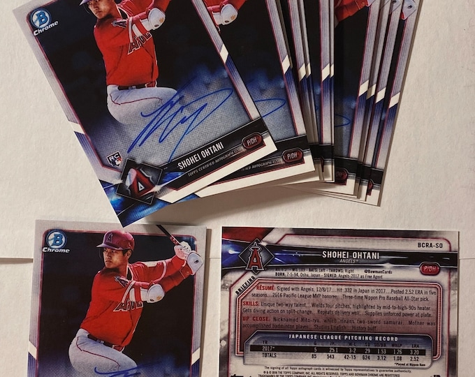 One Shohei Ohtani Auto Rookie RP Card - Etsy